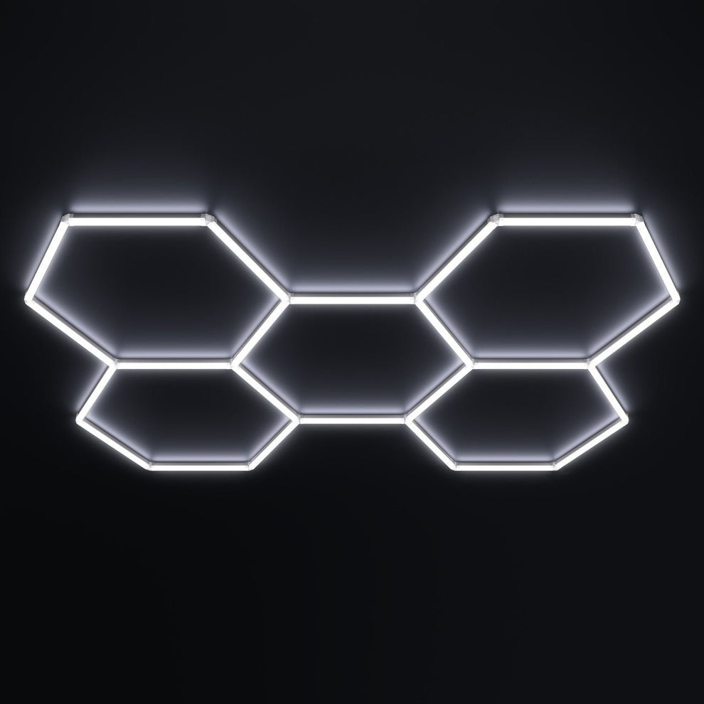 5 Piece Hexagon Modular LED Lighting Kit – Hexagon Lights Modular Floor ...